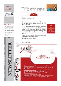Newsletters Essais - GORTEC - GROUPE ONCOLOGIE RADIOTHERAPIE TETE ET COU